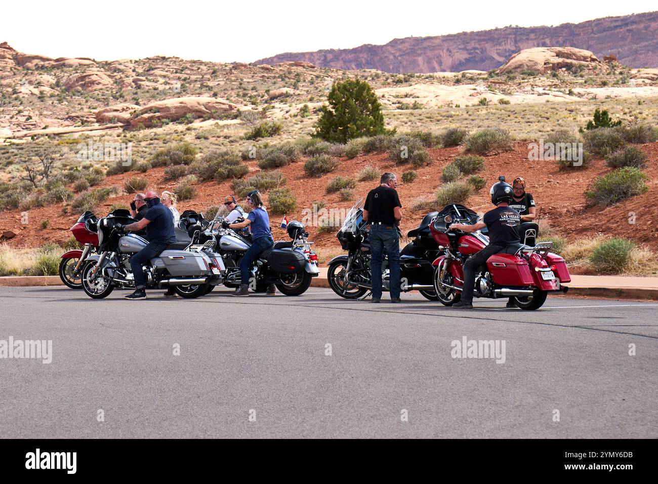 United States of America - June 8, 2024: Group of motorcyclists on a ...