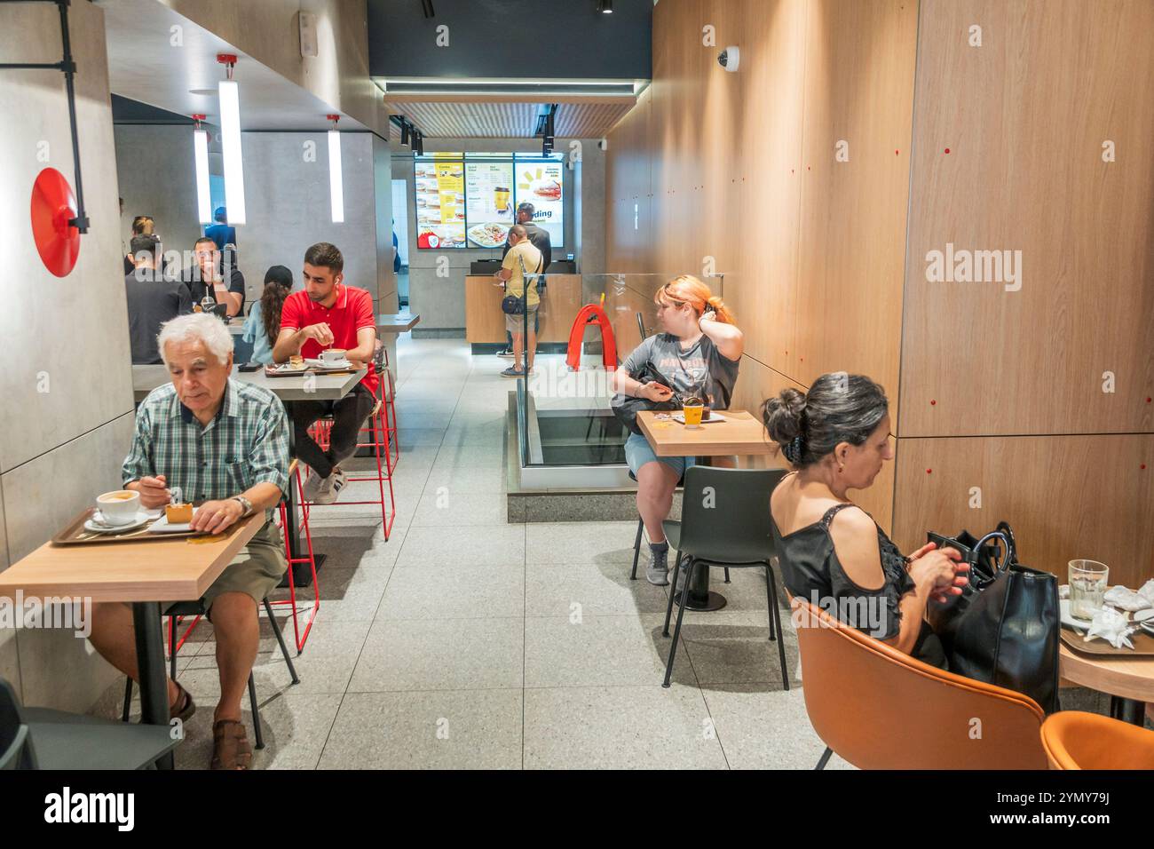Valletta Malta,McDonald's fast food hamburger restaurant,inside ...