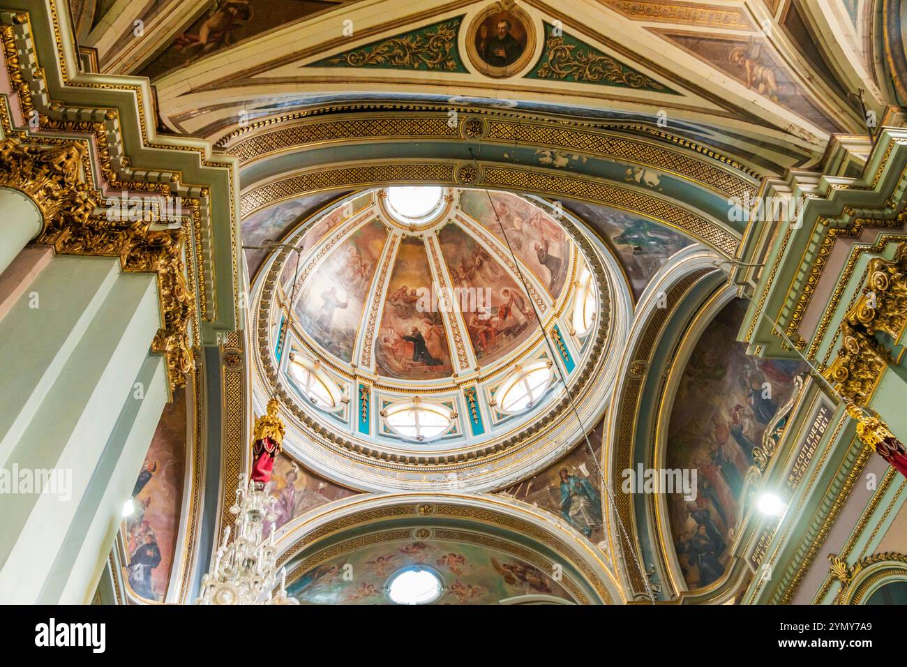 Valletta Malta,Republic Street,Church of Saint Francis of Assisi,nave ...