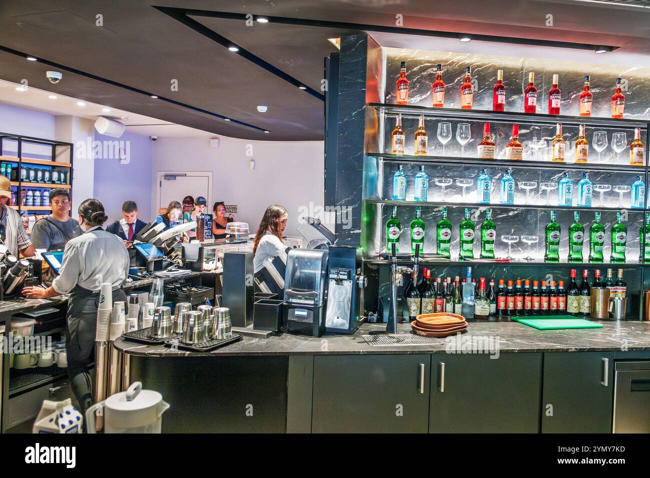 Starbucks coffee inside interior counter hi-res stock photography and ...