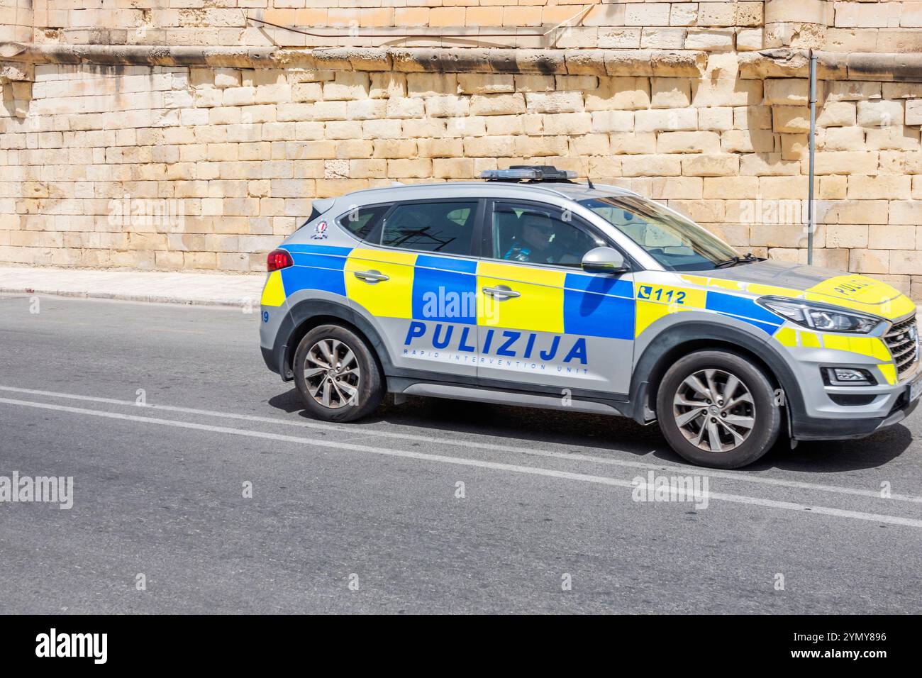 Valletta,Malta,Xatt Lascaris Wharf,police vehicle,Rapid Intervention ...