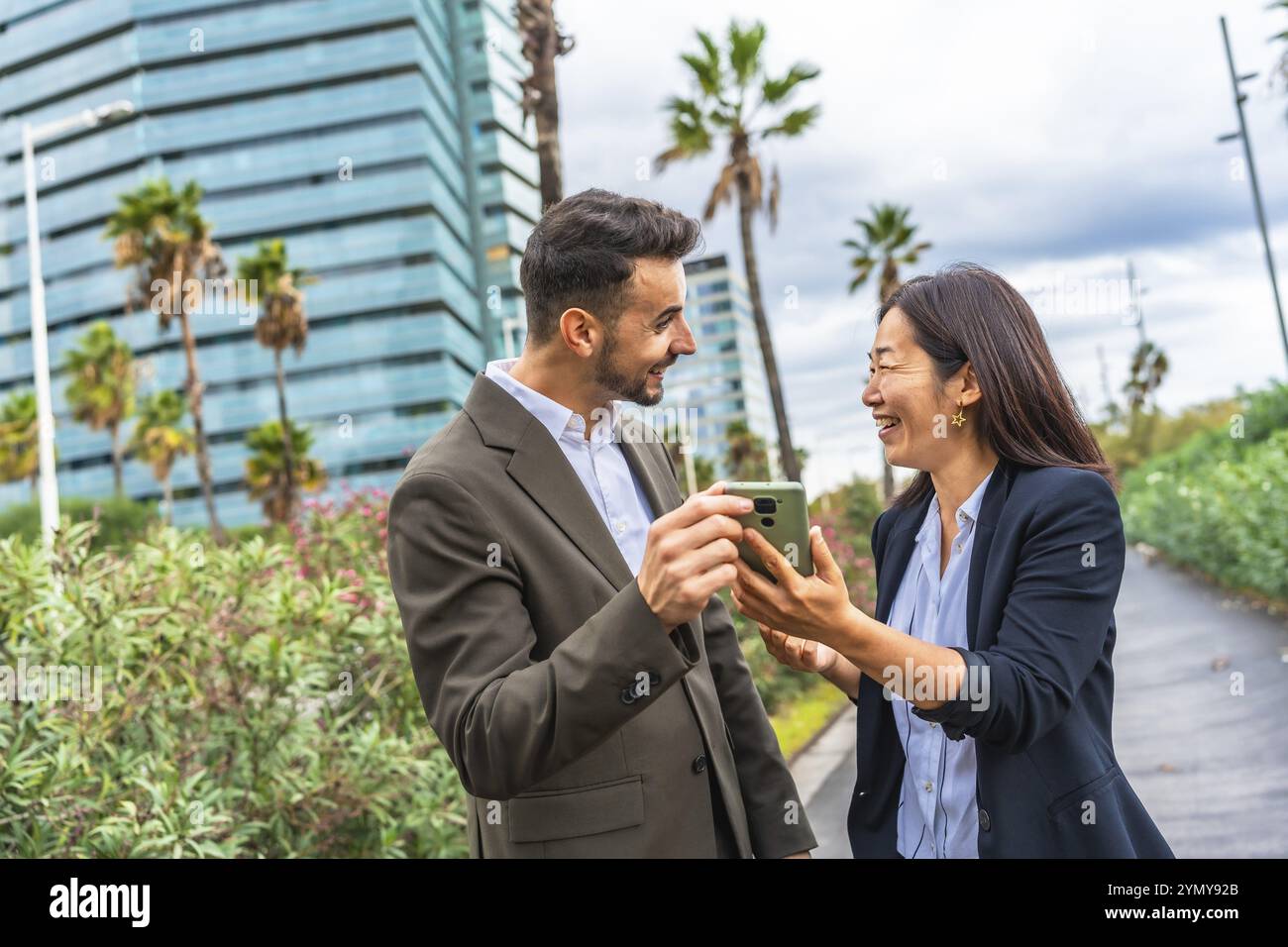 People surprised to see each other hi-res stock photography and images ...