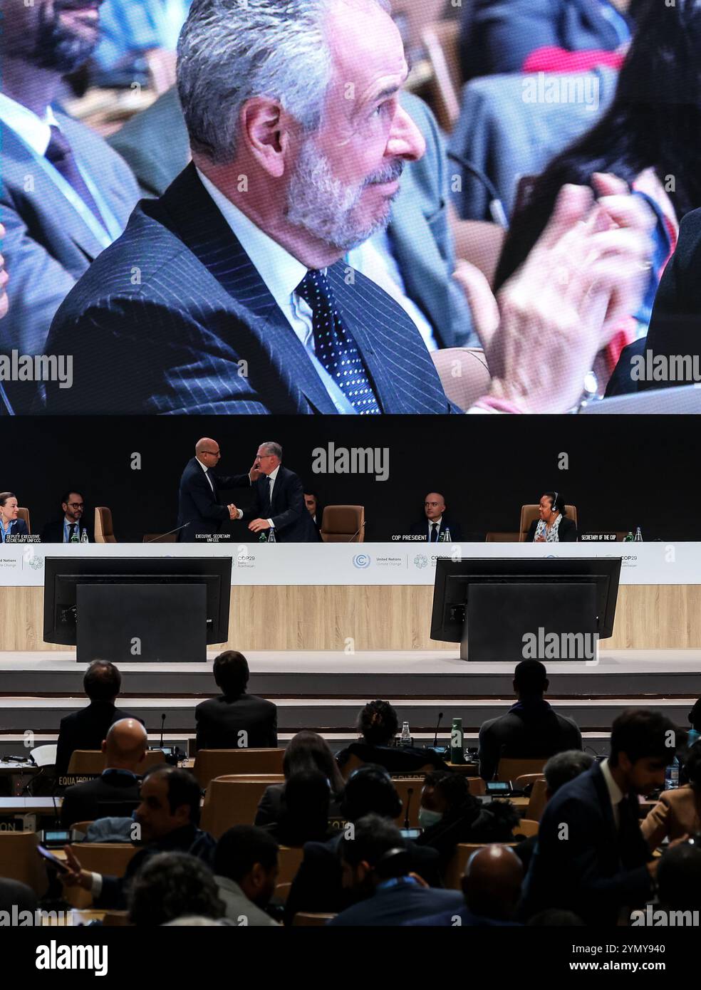 Baku, Azerbaijan, November 23, 2024. Simon Stiell, Executive Secretary of UNFCCC and COP29 ...