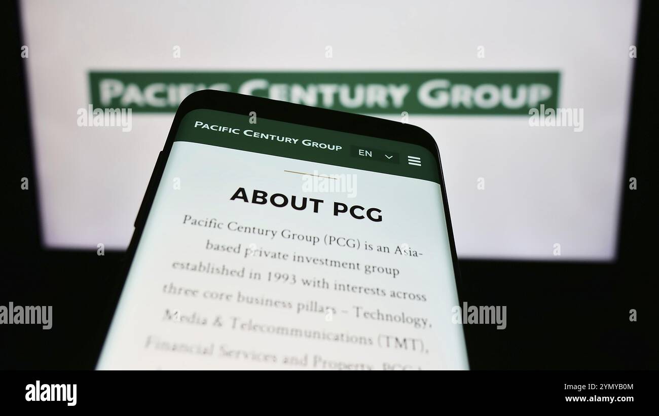 Pacific century group logo hi-res stock photography and images - Alamy