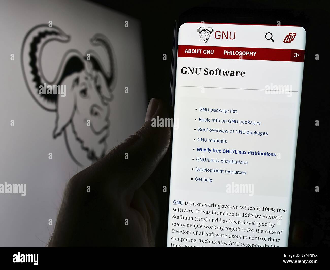 Stuttgart, Germany, 04-05-2024: Person holding cellphone with webpage ...