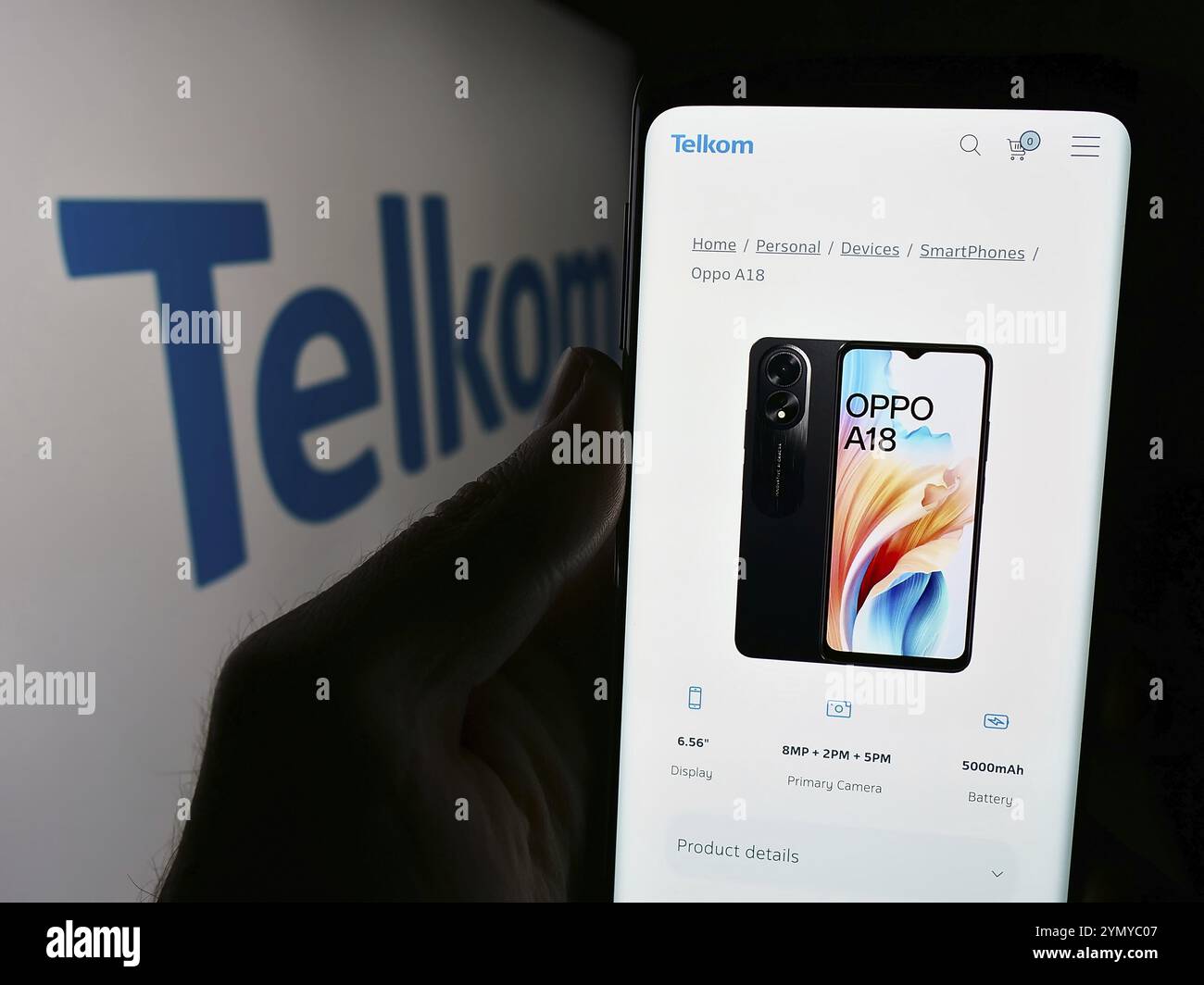 Stuttgart, Germany, 06-11-2024: Person holding cellphone with webpage ...