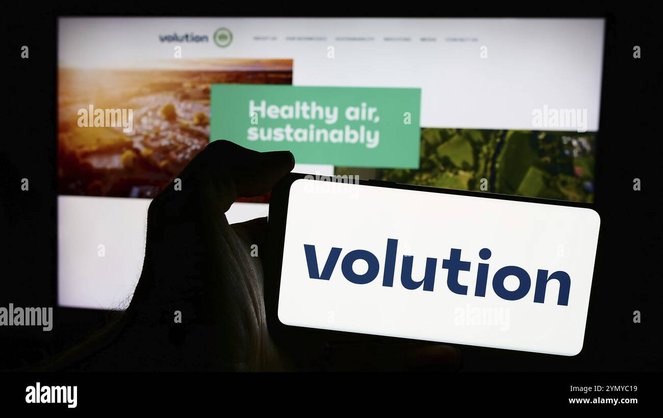 Stuttgart, Germany, 05-30-2024: Person holding smartphone with logo of ...