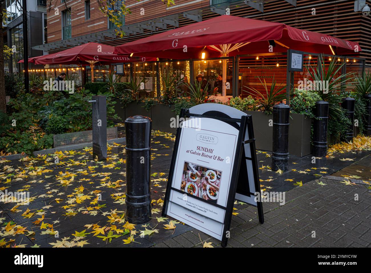 Galvins bistrot 35 bishops square spital square london hi-res stock ...