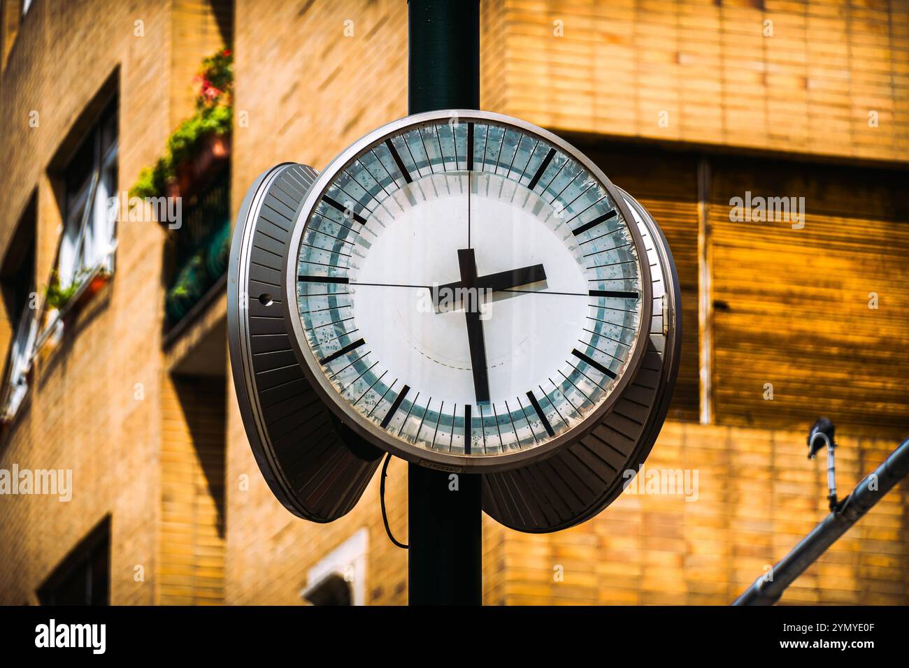 Iconic Street Clock in Prague’s Urban Setting Stock Photo - Alamy