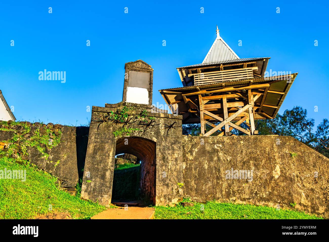 Fort Ceperou, a historic landmark in Cayenne, French Guiana Stock Photo ...