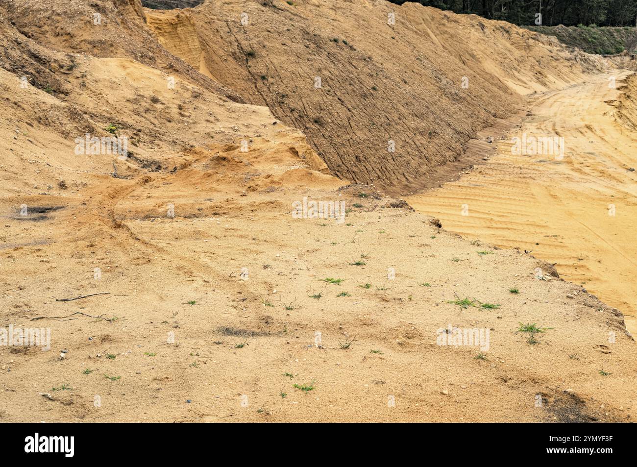 Large sand pits in operation in West Germany Stock Photo - Alamy
