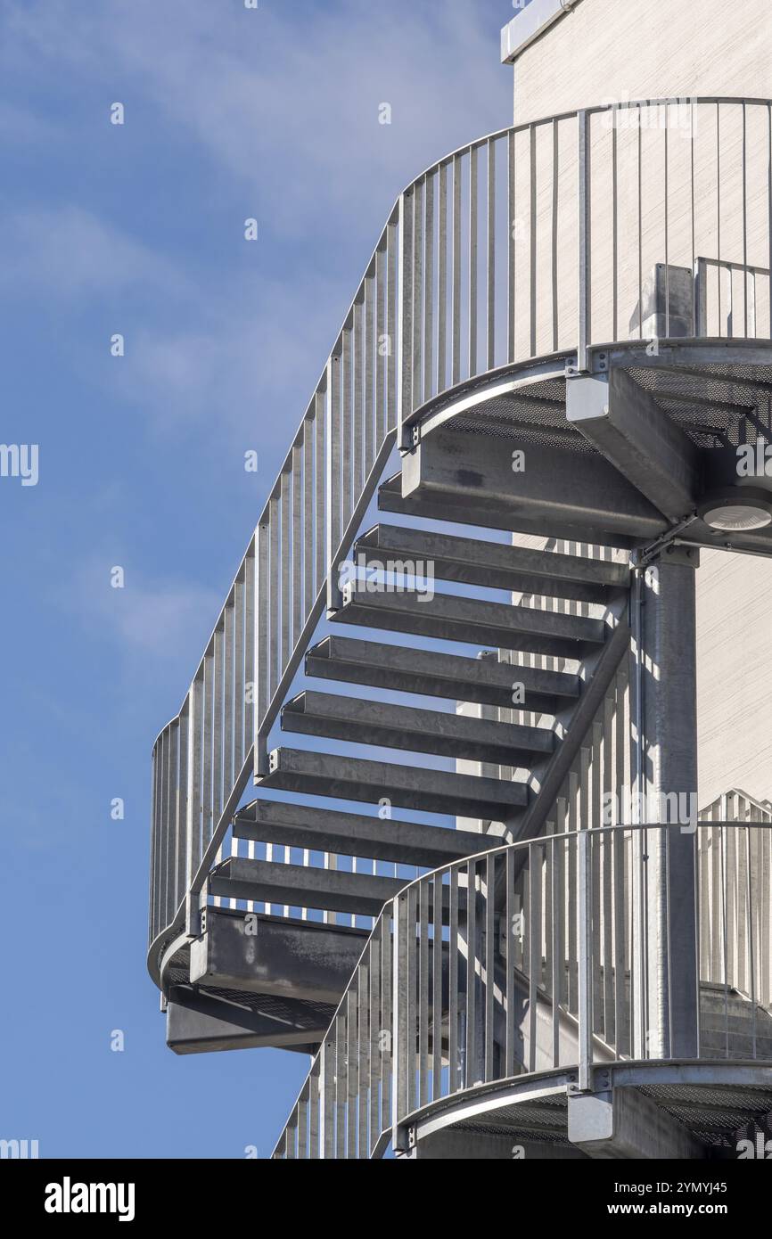 External staircase on a modern building Stock Photo - Alamy