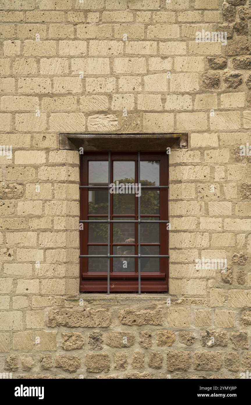 Details of a medieval building, windows Stock Photo - Alamy