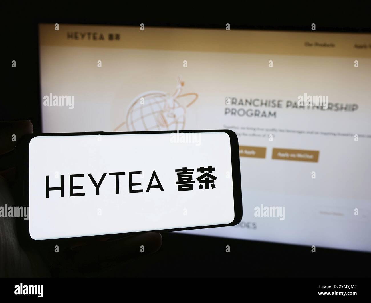 Stuttgart, Germany, 05-17-2024: Person holding smartphone with logo of ...