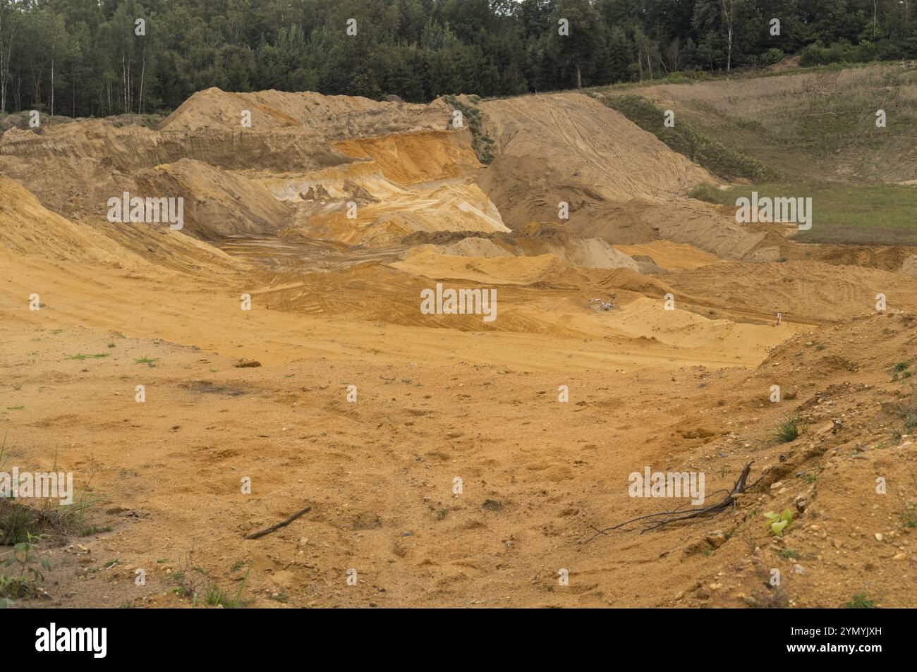 Large sand pits in operation in West Germany Stock Photo - Alamy