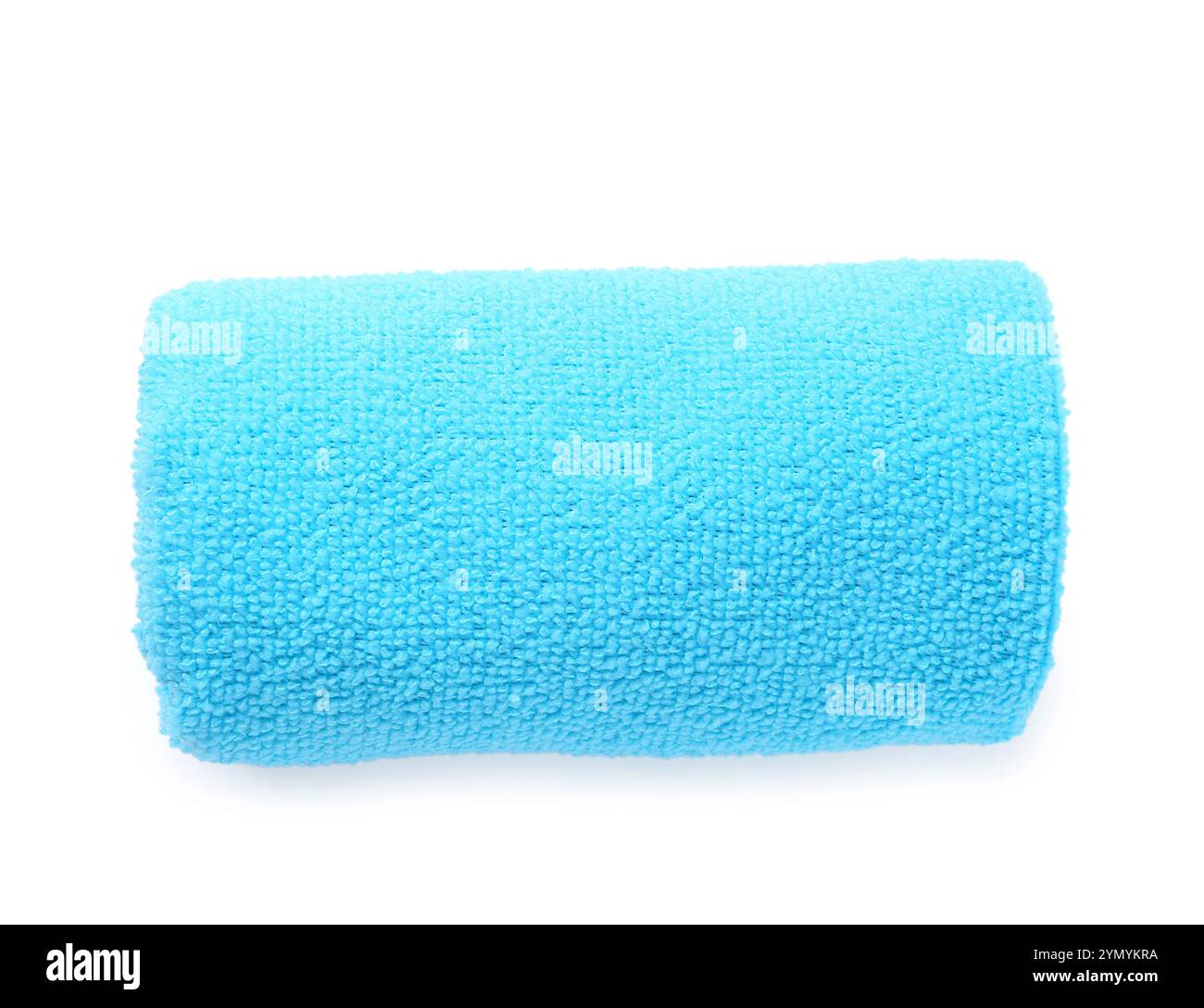 Light blue towel material texture Cut Out Stock Images & Pictures - Alamy