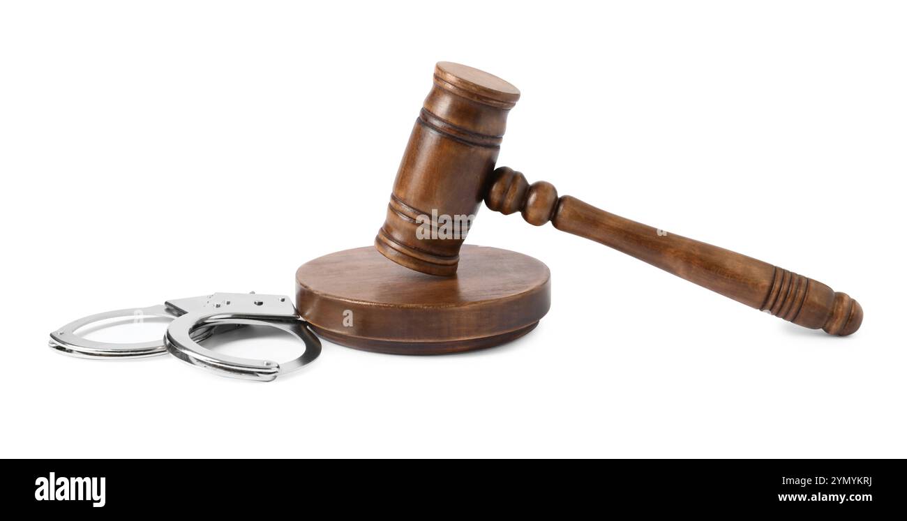 Judges gavel handcuffs on hi-res stock photography and images - Alamy