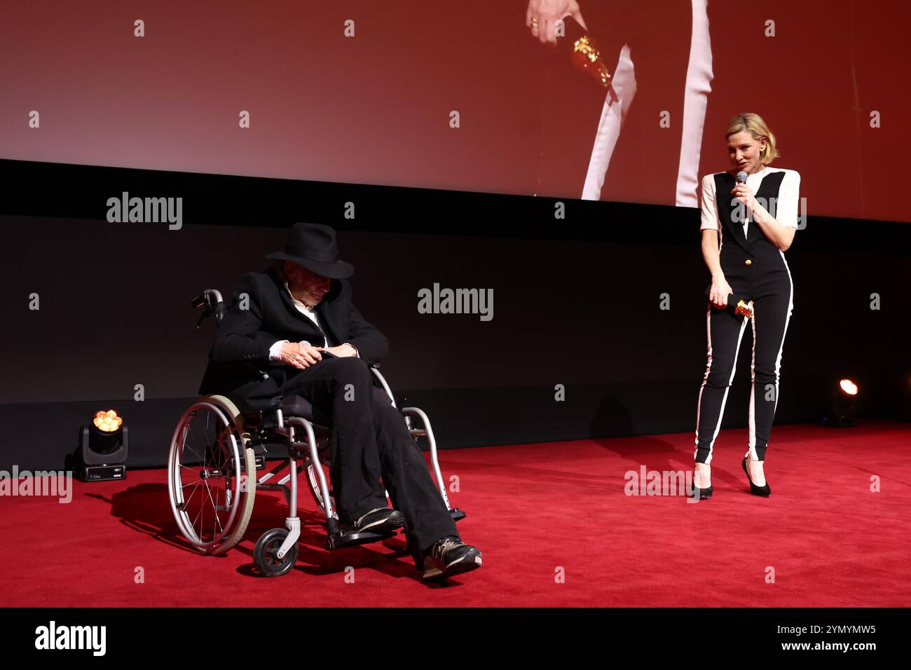 Edward Lachman and Cate Blanchett during the Camerimage closing ...
