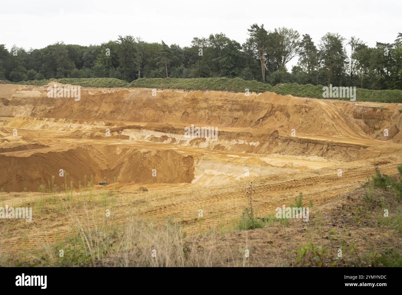 Large sand pits in operation in West Germany Stock Photo - Alamy