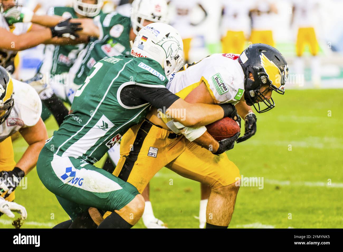 Footballgame GFL Quarterfinals, Schwaebisch Hall Unicornsvs. Berlin ...