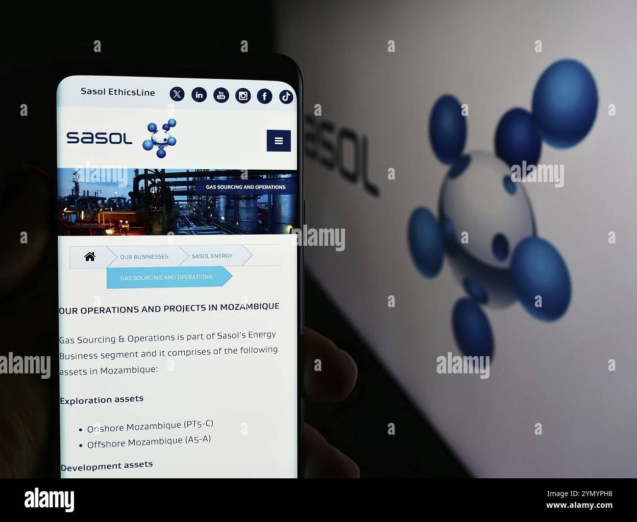 Sasol logo hi-res stock photography and images - Alamy