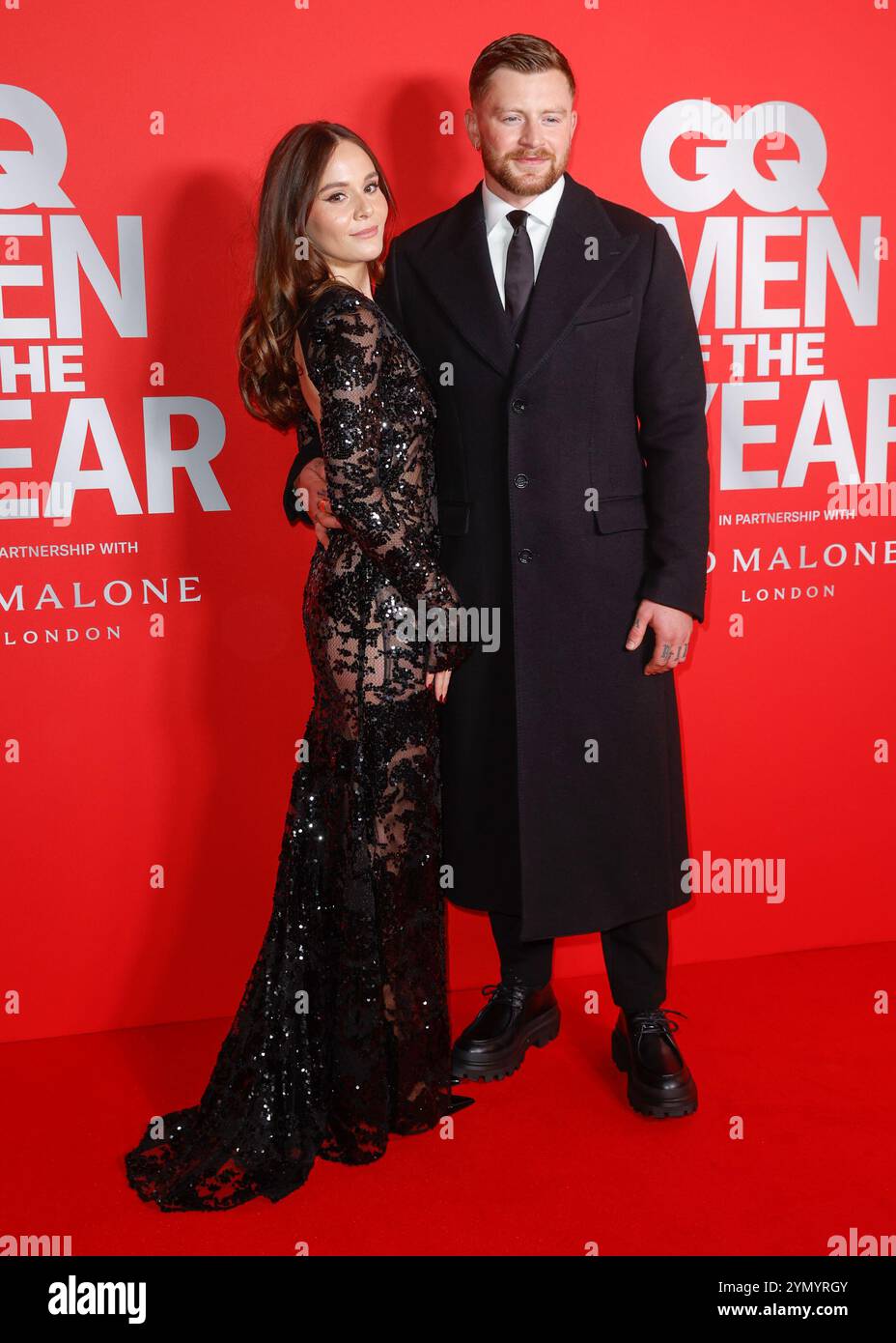 Holly Ramsay and Adam Peaty attend the GQ Men Of The Year 2024 held at ...