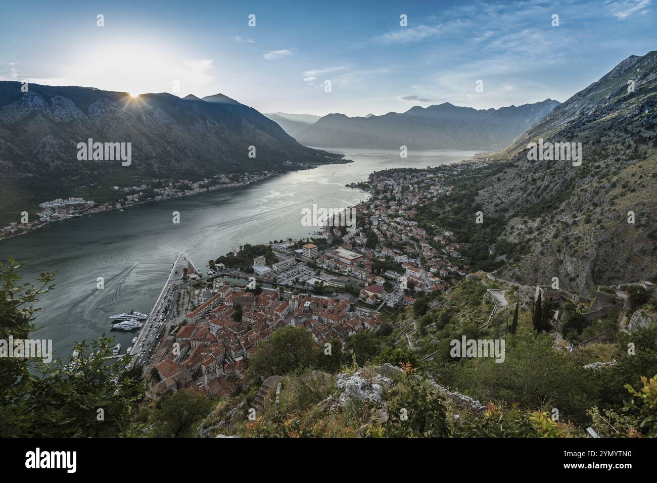 Kotor bay from birds hi-res stock photography and images - Alamy