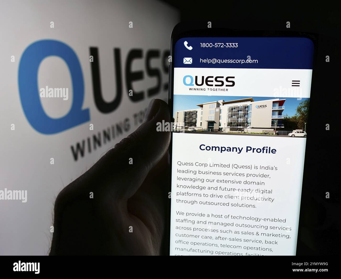 Quess logo hi-res stock photography and images - Alamy