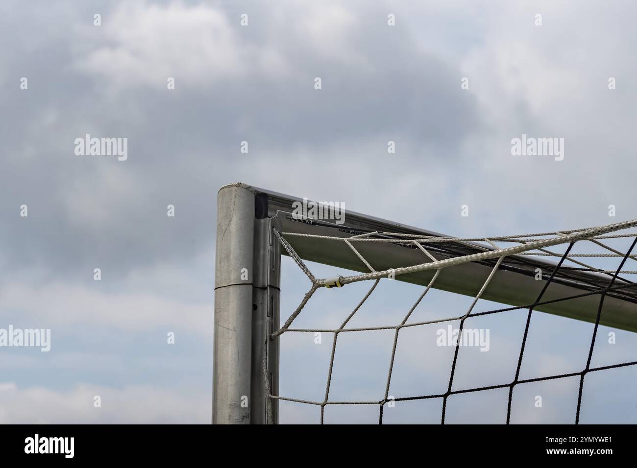 Corner of a football goal Stock Photo - Alamy