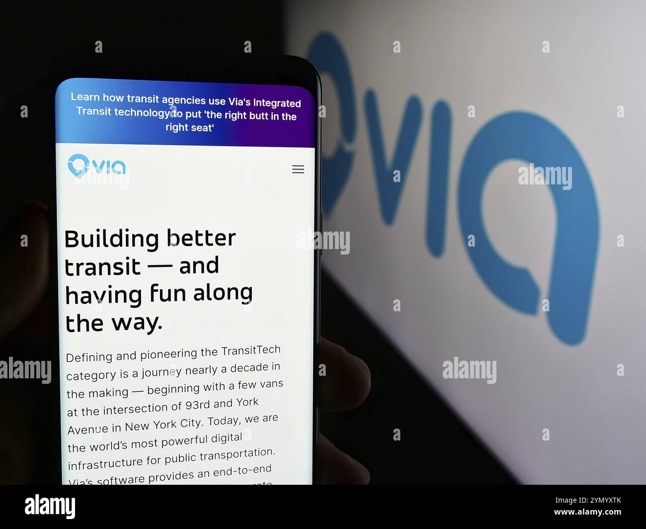 Via business company logo hi-res stock photography and images - Alamy