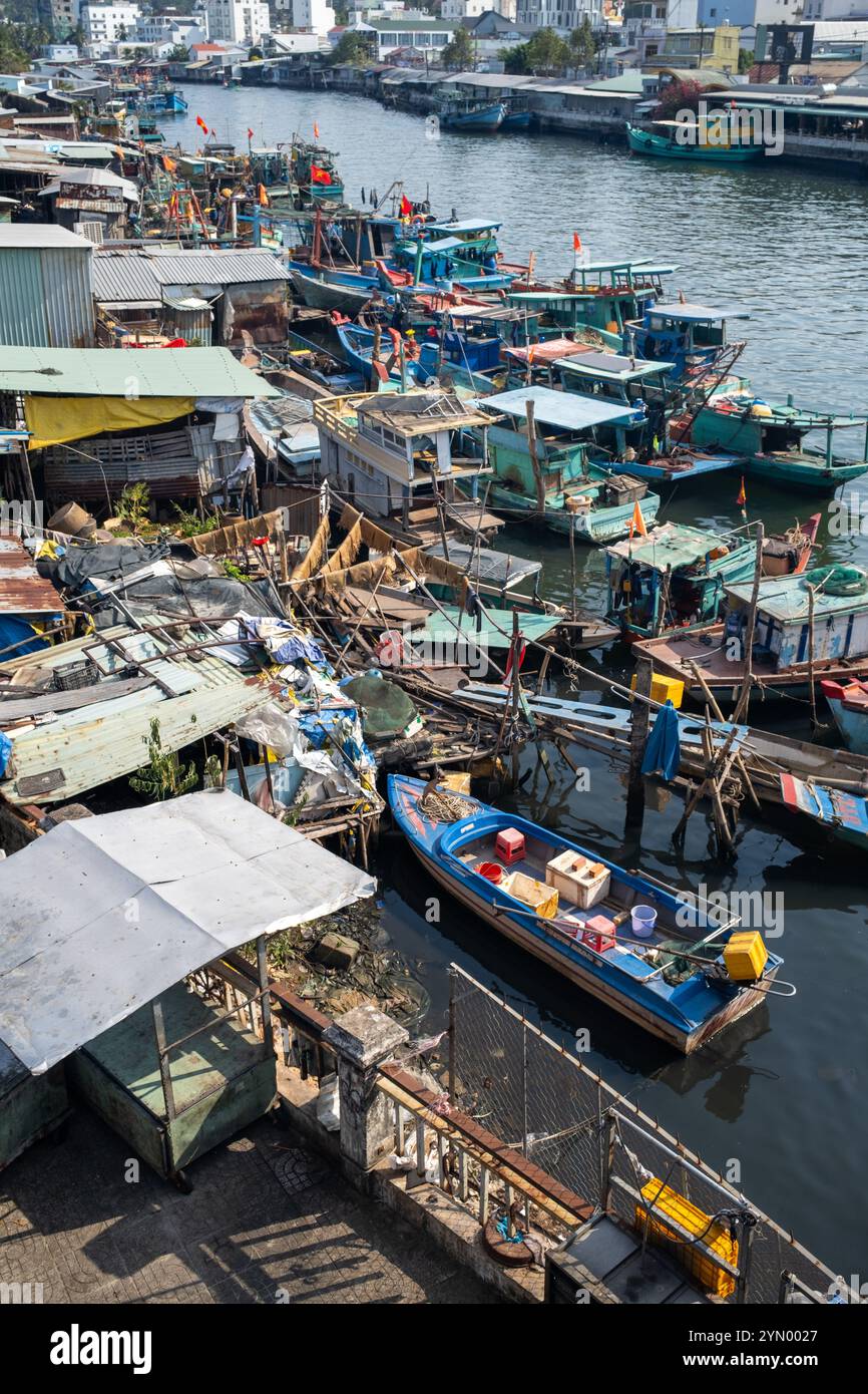Fishing Boats in Harbour at Duong Dong Phu Quoc Island in Vietnam Stock ...