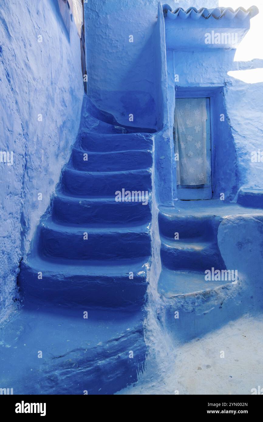 Blue Stairs of Chefchaouen, Morocco, Africa Stock Photo - Alamy