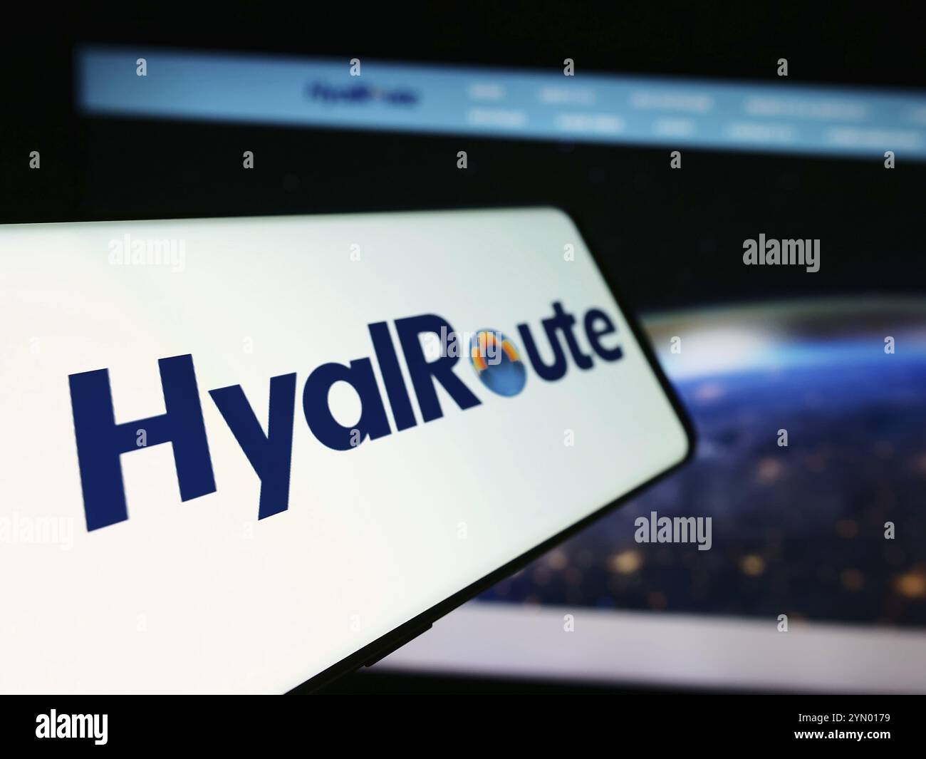 Stuttgart, Germany, 06-01-2024: Smartphone with logo of fiber company ...