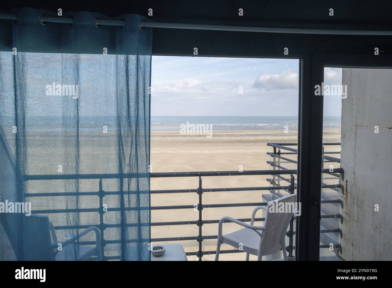 View from the upper floor of a window on the beach Stock Photo - Alamy