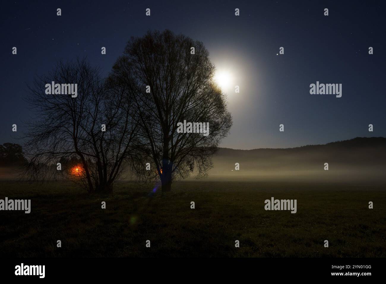 Fog in the night hi-res stock photography and images - Alamy