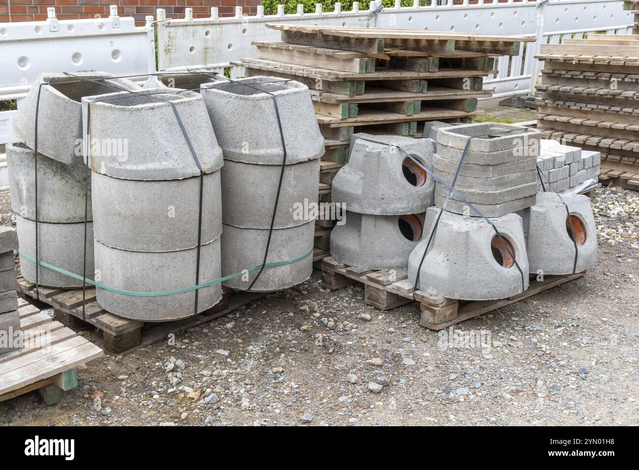 Components for a concrete road channel Stock Photo - Alamy