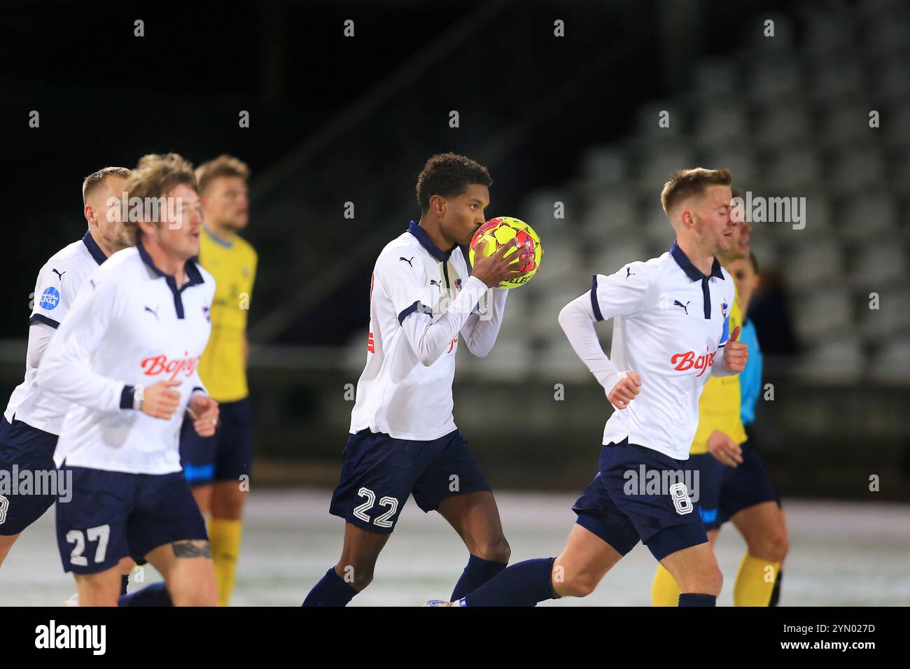 Copenhagen, Denmark. 22nd. November 2024. Osman Addo (22) of B.93 ...