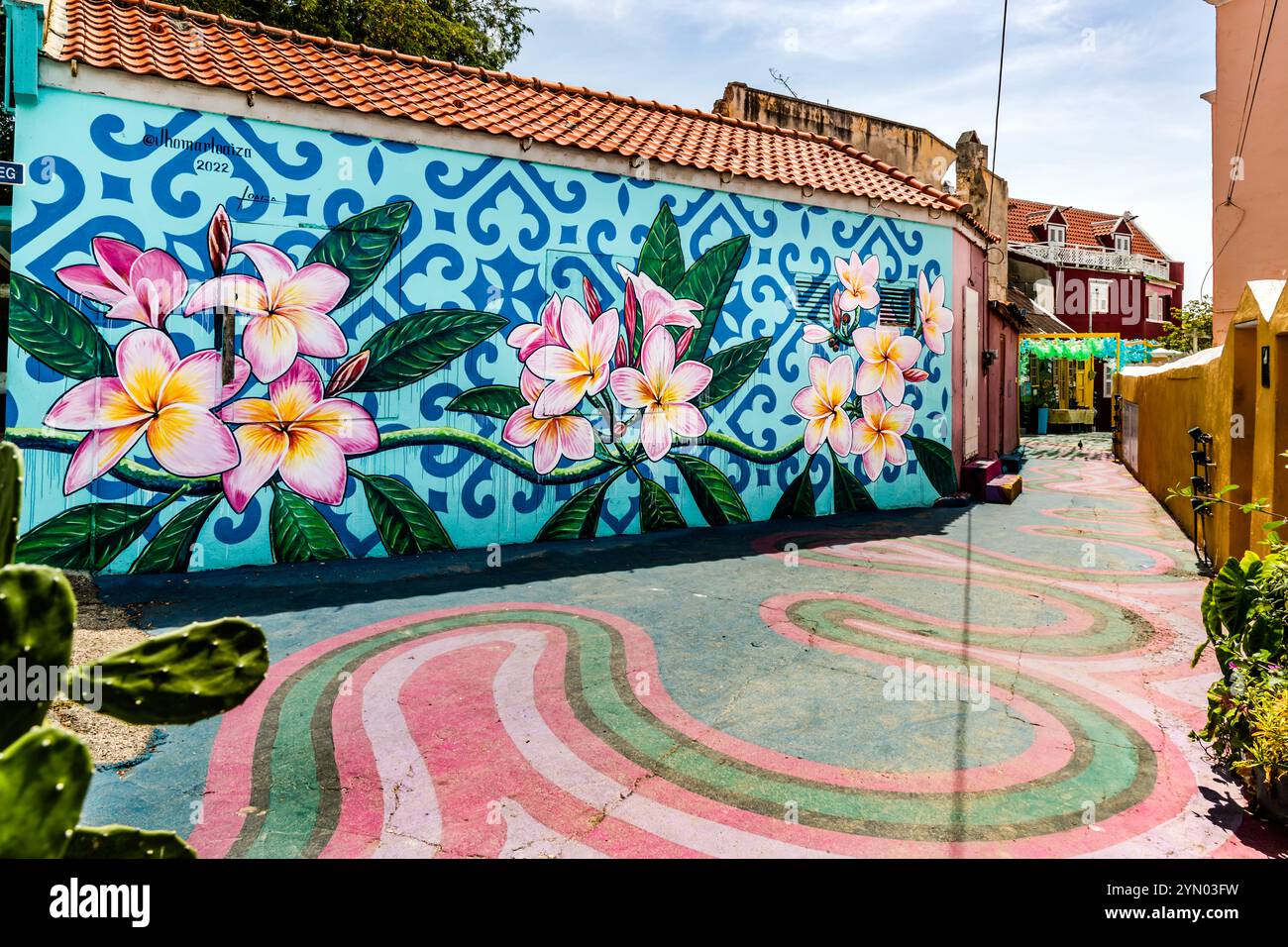 Curaçao has long been known for its colorful house facades. Here ...