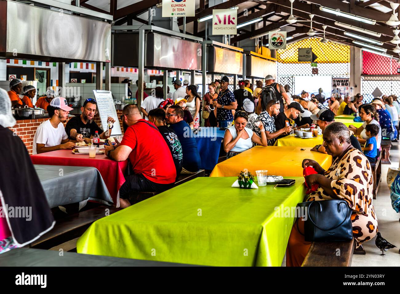 The Plasa Bieu was the old market hall of Willemstad. Today it serves ...