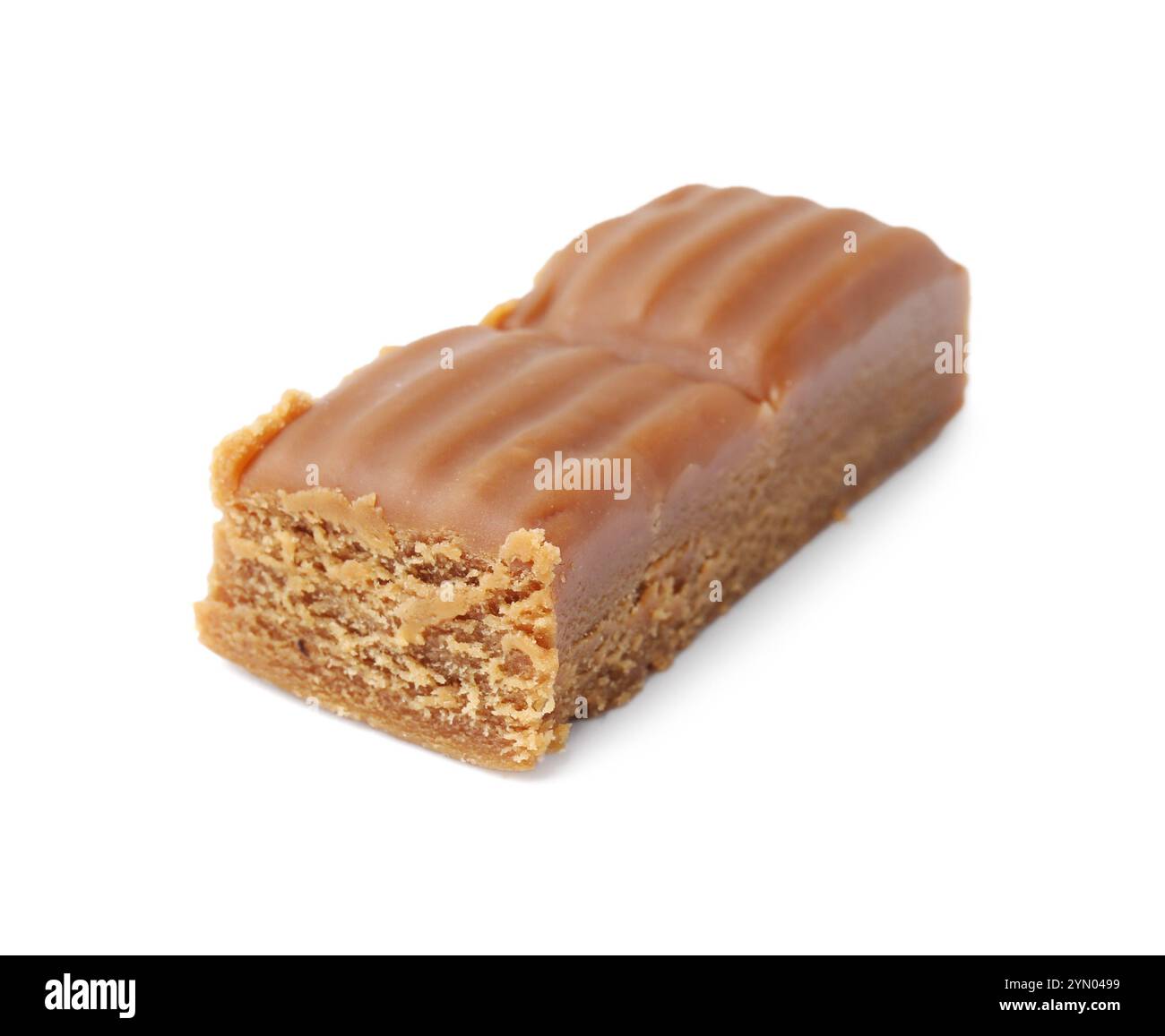 Tasty sweet caramel candy isolated on white Stock Photo - Alamy