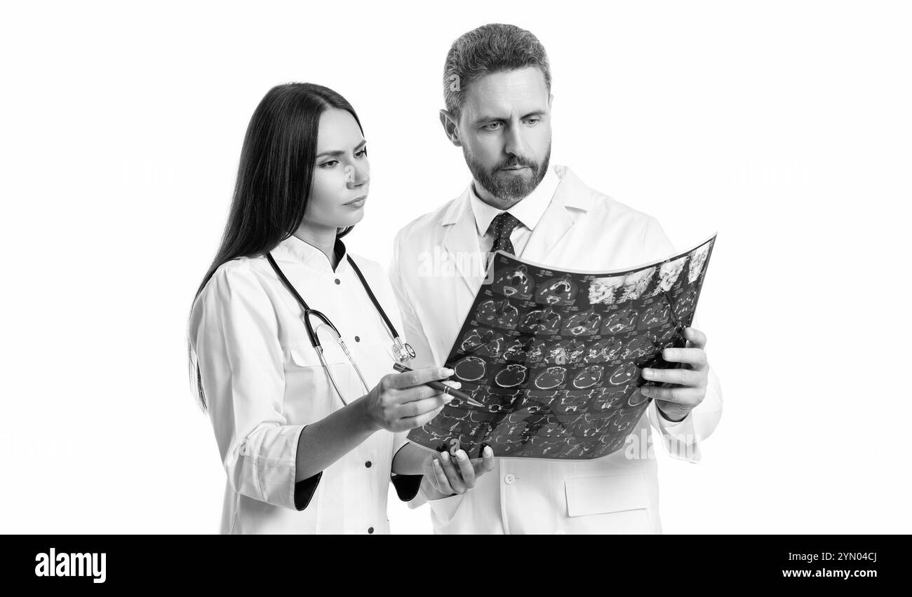 healthcare and medicine. medicine concept. doctor hold xray of nuclear ...
