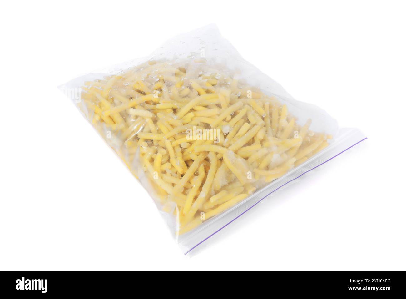 Frozen yellow beans in plastic bag isolated on white Stock Photo - Alamy
