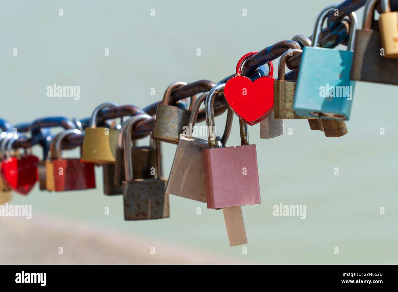 Red lock padlocks love hi-res stock photography and images - Alamy