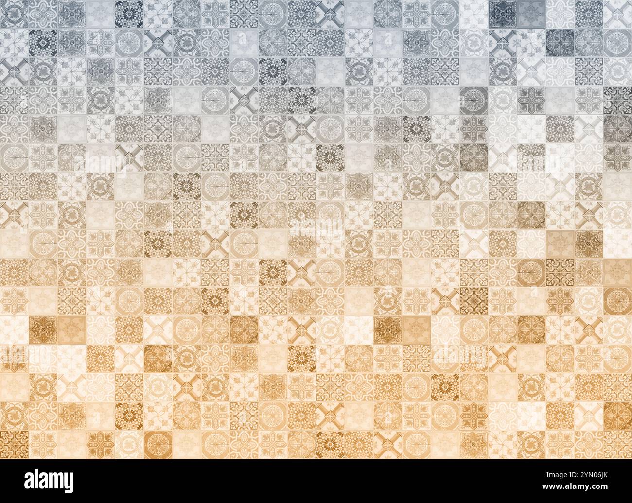 An Elegant Mosaic Pattern that features an intriguing Gradient Texture ...