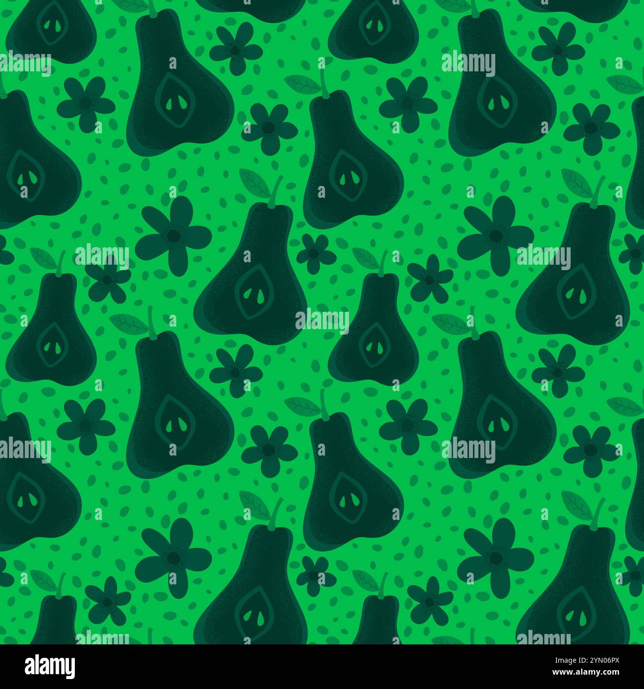 Summer fruit seamless pears pattern for wrapping paper and fabrics and ...