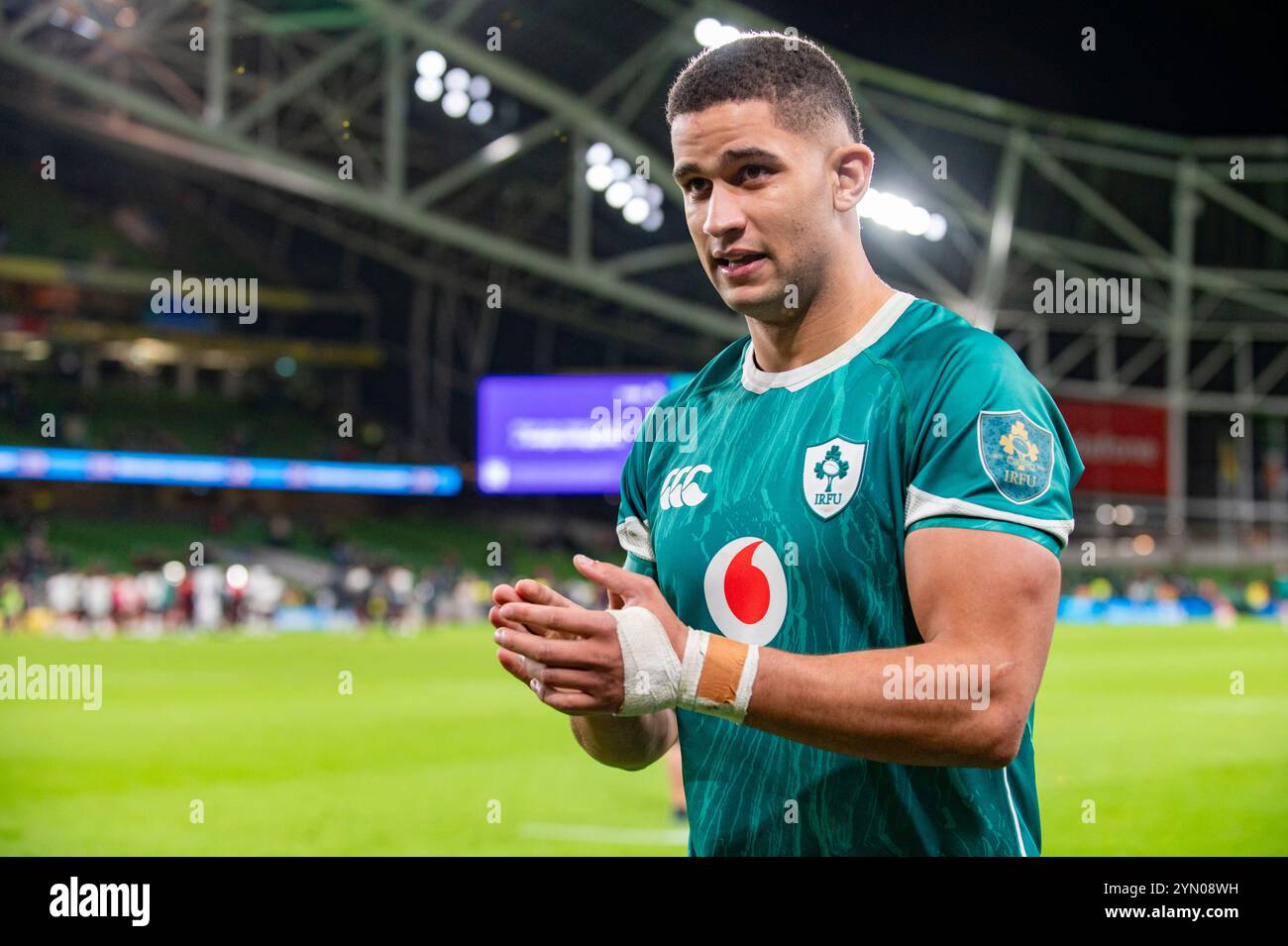 Dublin, Ireland. 23rd Nov, 2024. Cormac Izuchukwu of Ireland during the ...