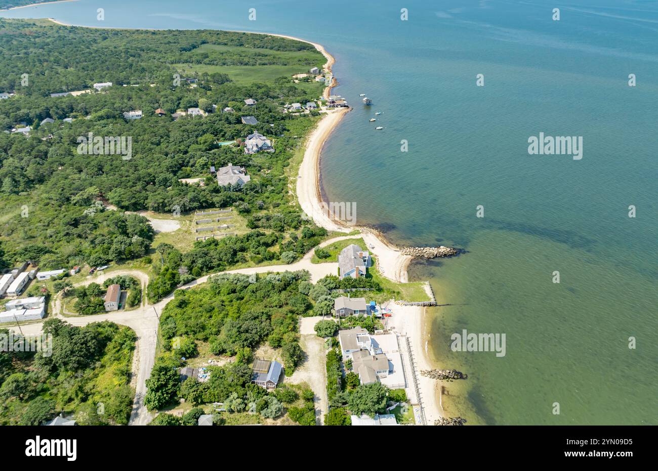 aerial view of lazy point, cherry point and vicinity Stock Photo - Alamy