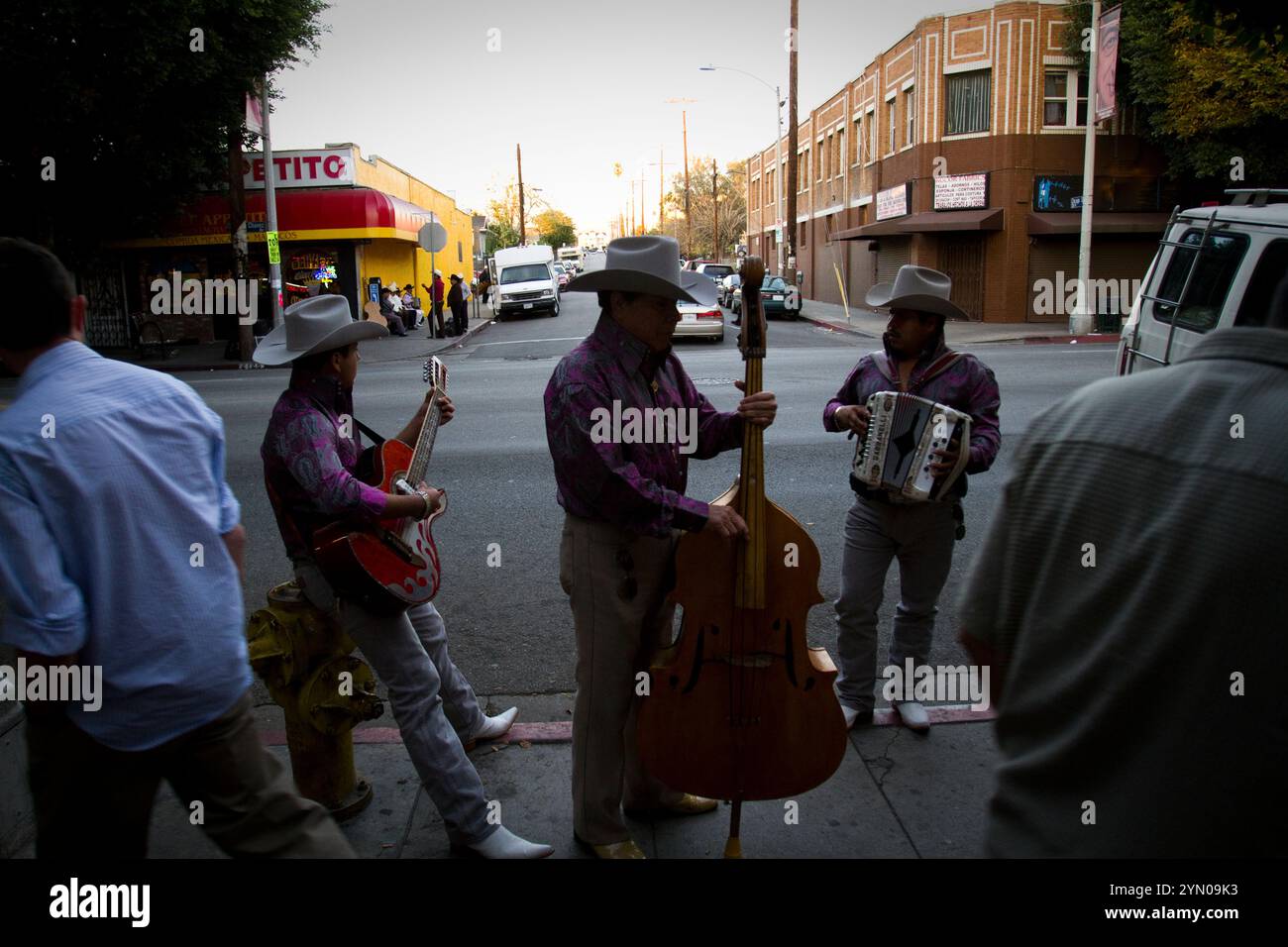 Chris Chavez, 16, with his father and grandfather on Cesar Chavez Blvd ...