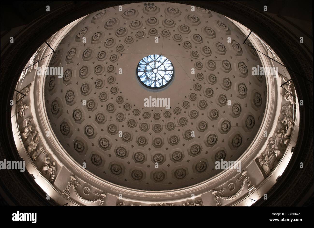 The intricate dome of Gran Madre di Dio church in Turin, Italy ...