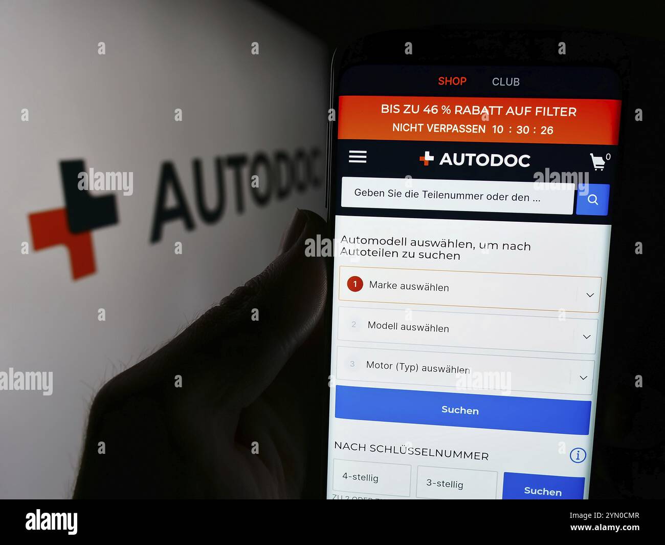 Stuttgart, Germany, 05-24-2024: Person holding smartphone with webpage ...